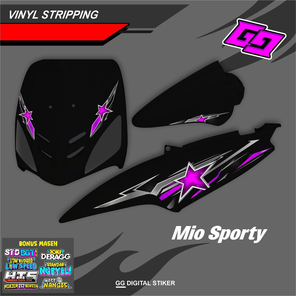 Jual STRIPPING SIMPEL YAMAHA MIO SPORTY STAR DIESEL LIVERY 3 | Shopee ...