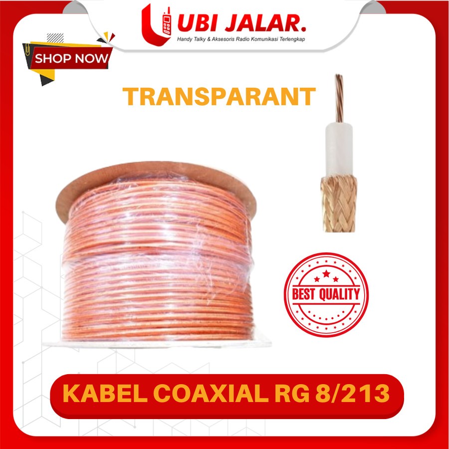 Jual Kabel Coaxial RG-213 / RG-8 Hitam (Meter) TRANSPARANT | Shopee ...