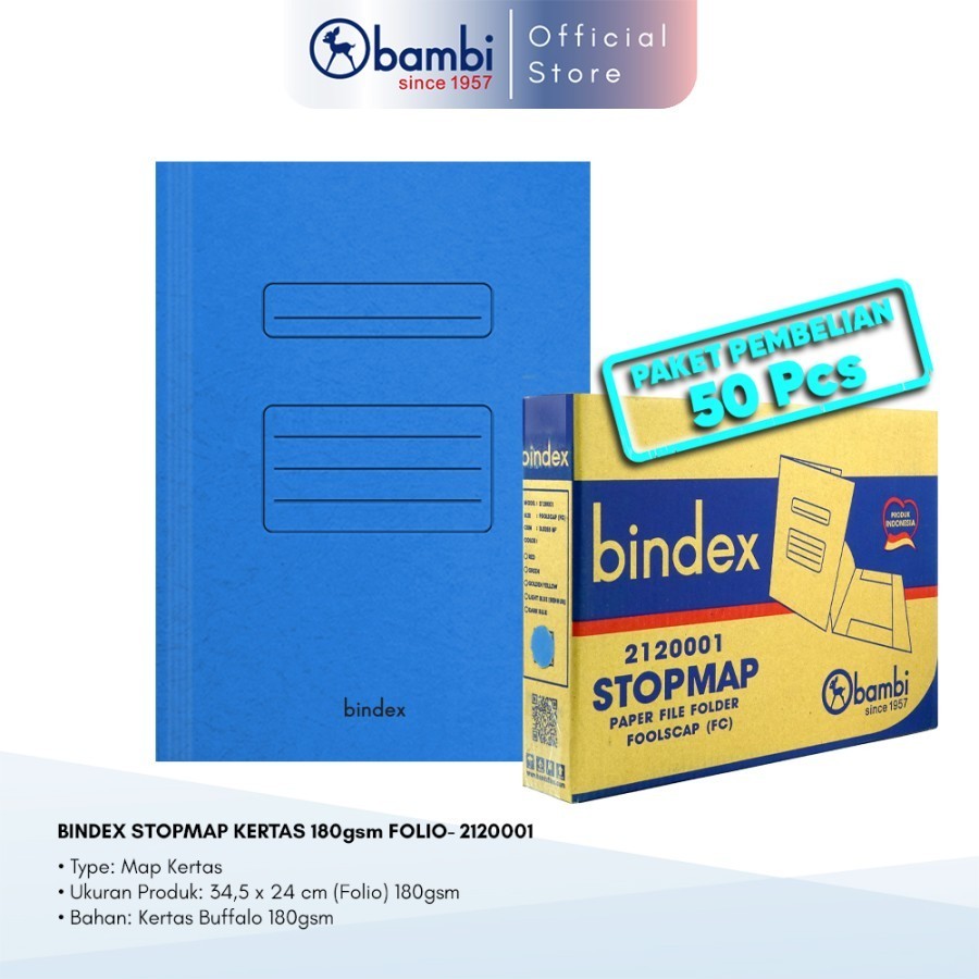 Jual Bindex Stopmap / Map Kertas Folio Warna Dark Blue #5002 | Shopee ...