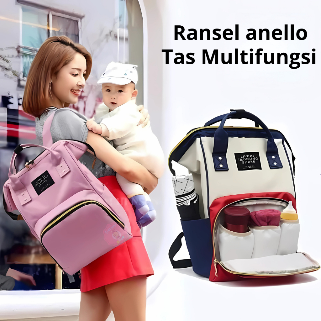 Jual Tas Anello PREMIUM Ransel Tas Organizer Multifungsi Diaper Bag ...