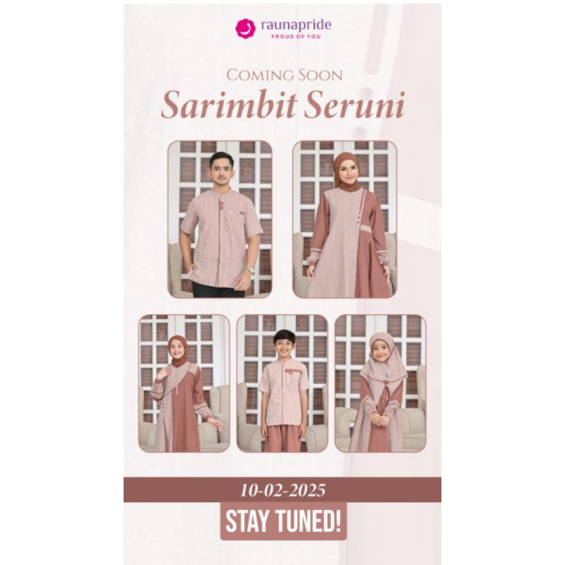 Jual SARIMBIT RAUNA TERBARU 2025! SARIMBIT RAUNA SERUNI CORAL | Shopee ...