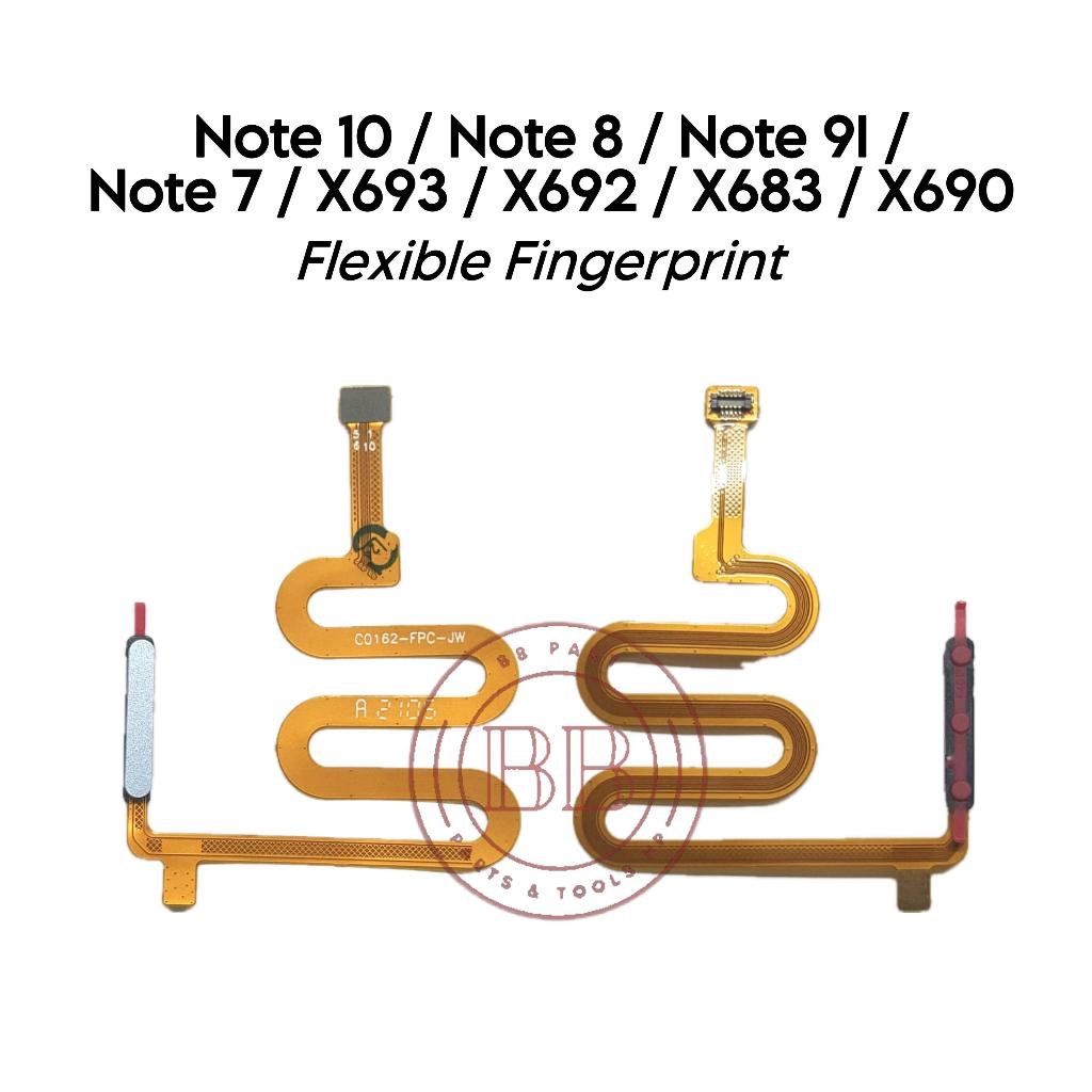 Jual Flexible Fingerprint / Tombol On Off Infinix Note 10 / Note 8 / Note 9i / Note 7 / X693 ...