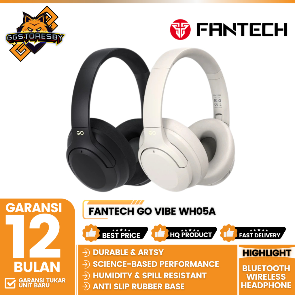 Jual FANTECH GO VIBE WH05A ANC BLUETOOTH WIRELESS Headphone | Shopee ...