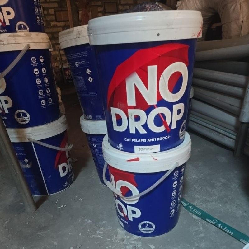 Jual NO DROP NODROP PAIL 20KG CAT TEMBOK PELAPIS ANTI BOCOR WATERPROOF GENTENG SENG TALANG ...