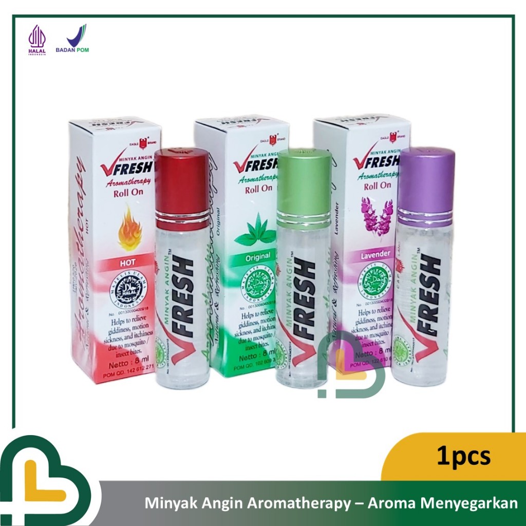 Jual Cap Lang VFresh Minyak Angin Aromatherapy Roll On Ori Hot Lavender ...