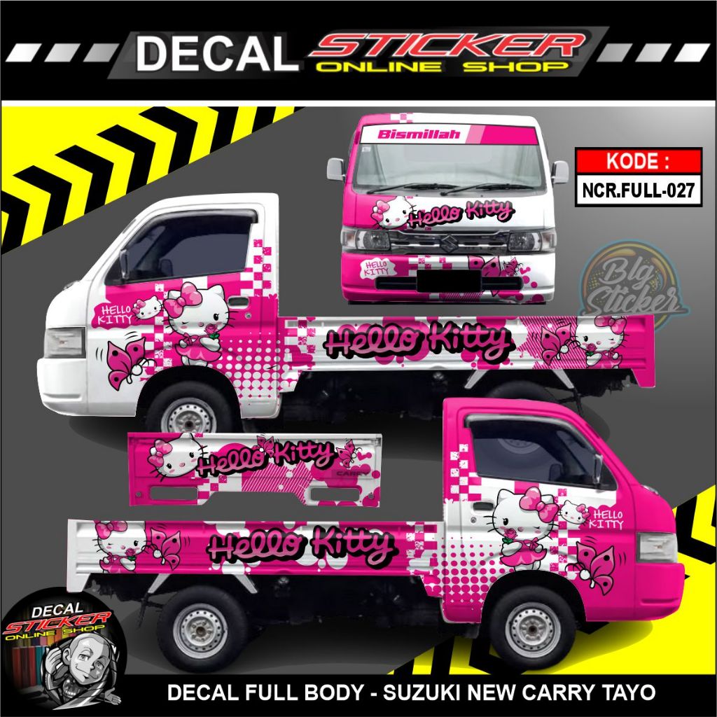 Jual STIKER NEW CARRY TAYO PICKUP DECAL PRINT STICKER FULL BODY MOTIF ...
