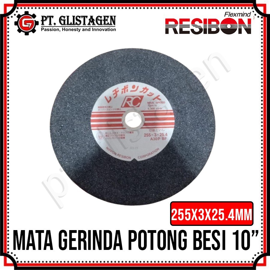 Jual Nippon Resibon Mata Gurinda Mata Gerinda Potong Besi 10" Cutting ...