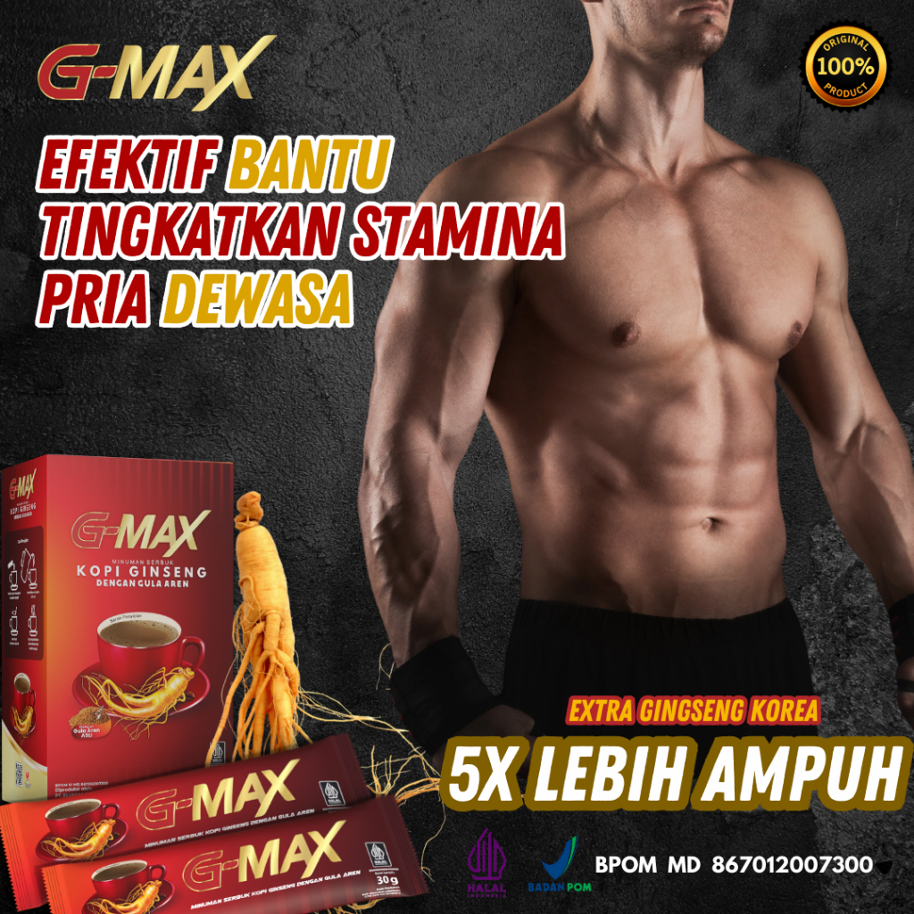 Jual KOPI GMAX ORIGINAL KOPI STAMINA PRIA TAHAN LAMA AMAN ( 100% BPOM & HALAL ) | Shopee Indonesia