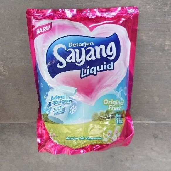 Jual deterjen sayang liquid original fresh 1,6 Liter 1.6L deterjen cair ...