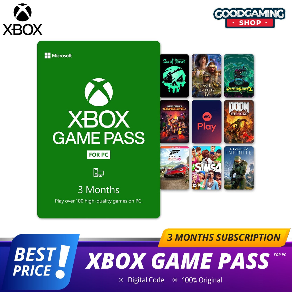 Jual XBOX Game Pass For PC / Gamepass For PC - 3 Month Gamepass ...