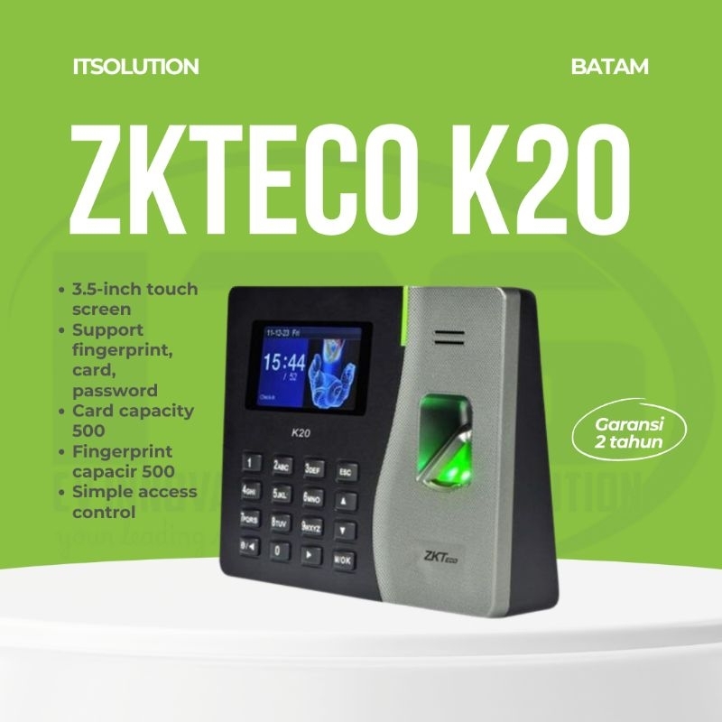 Jual Mesin Absensi Sidik Jari ZKTeco K20 | Shopee Indonesia