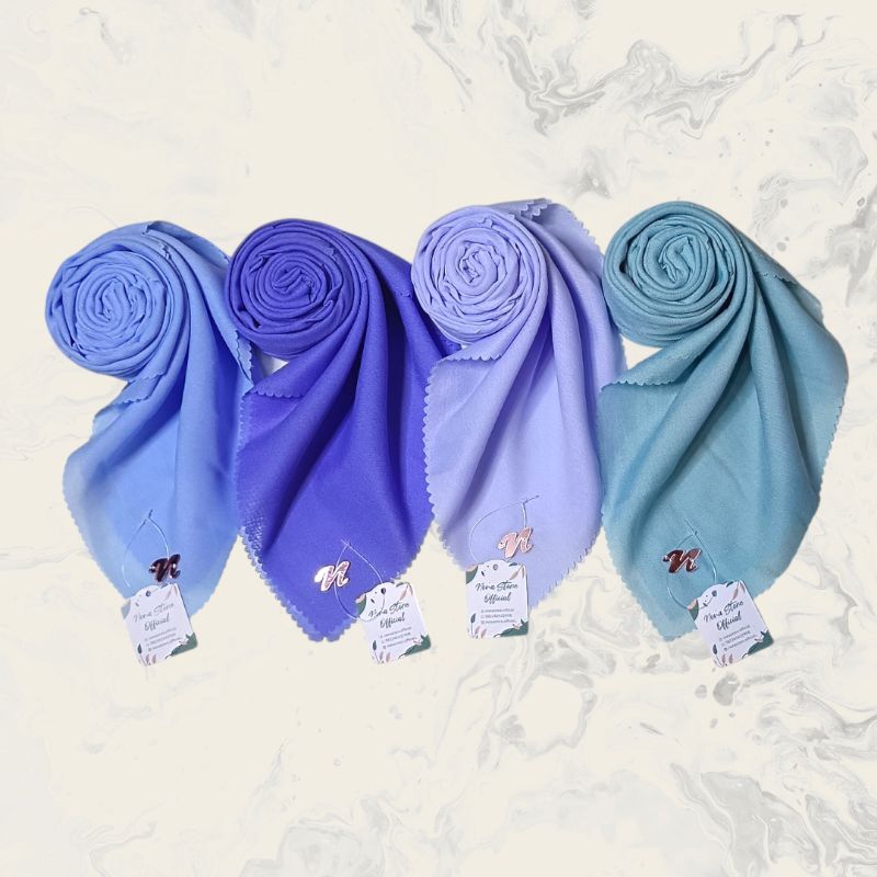 Jual NONA HIJAB VOAL PARIS PREMIUM POLOS SEGIEMPAT BASIC VOAL LASERCUT WARNA BIRU MUDA NAVY BABY ...