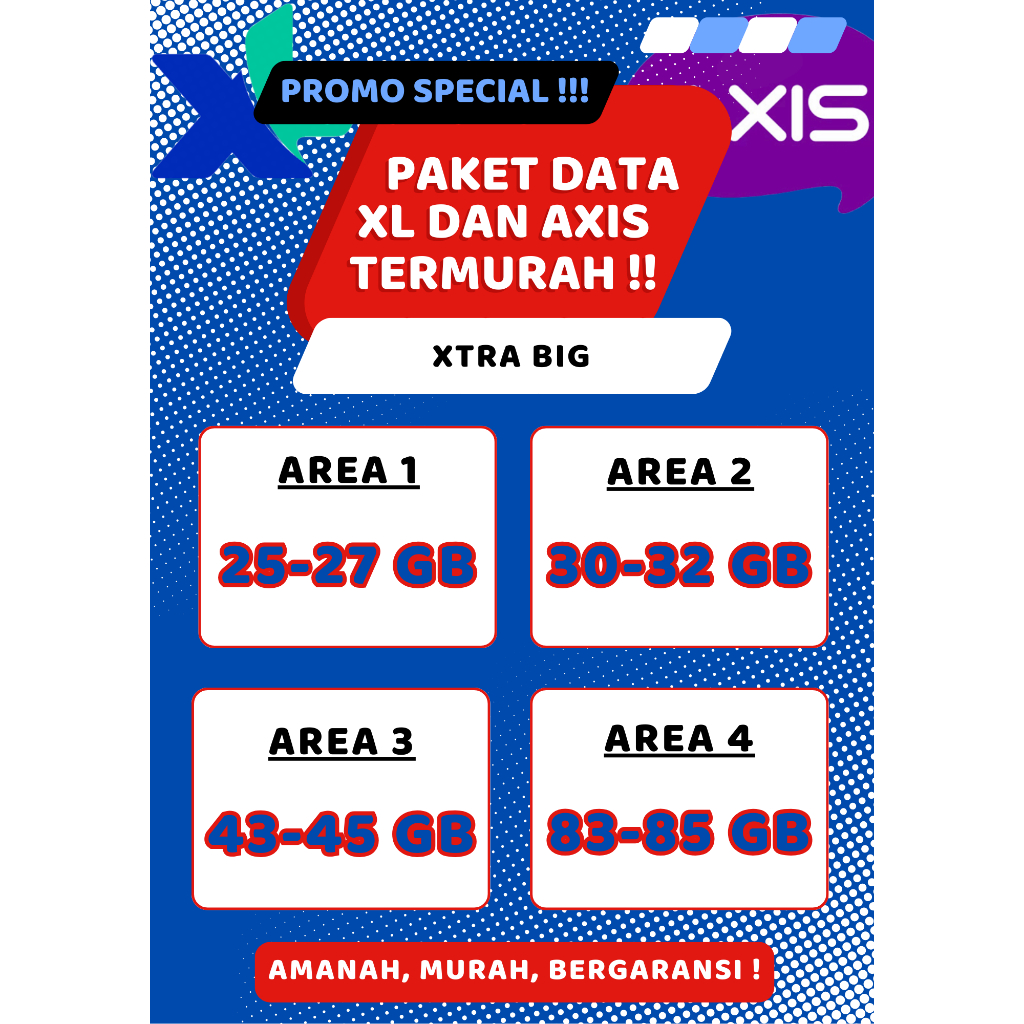 Jual PROMO PAKET DATA XL DAN AXIS AKRAB AREA 30 HARI TERMURAH ...