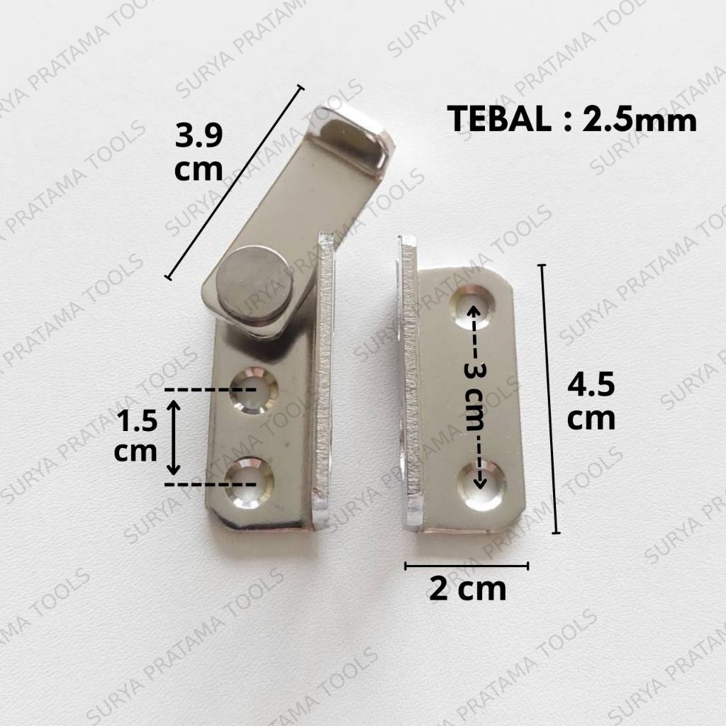 Jual Grendel Pintu Geser Stainless / Slot Kunci Pintu Geser / Cantolan ...