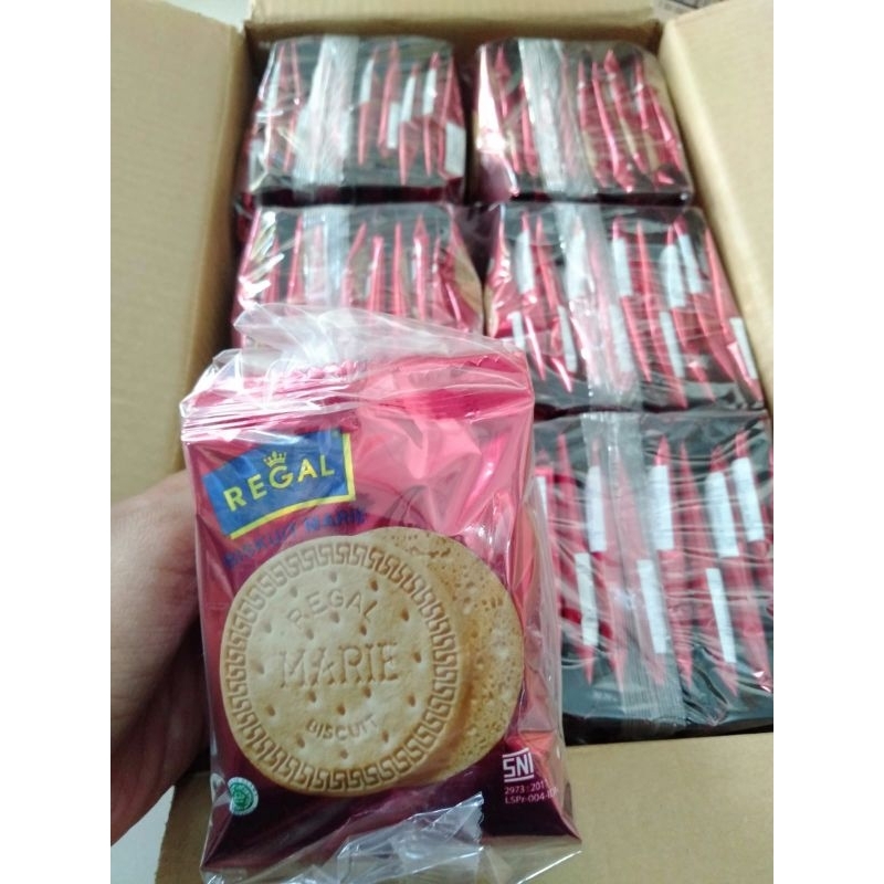Jual REGAL BISKUIT MARIE Renceng 12gram/Regal biskuit 12gram x 10 ...