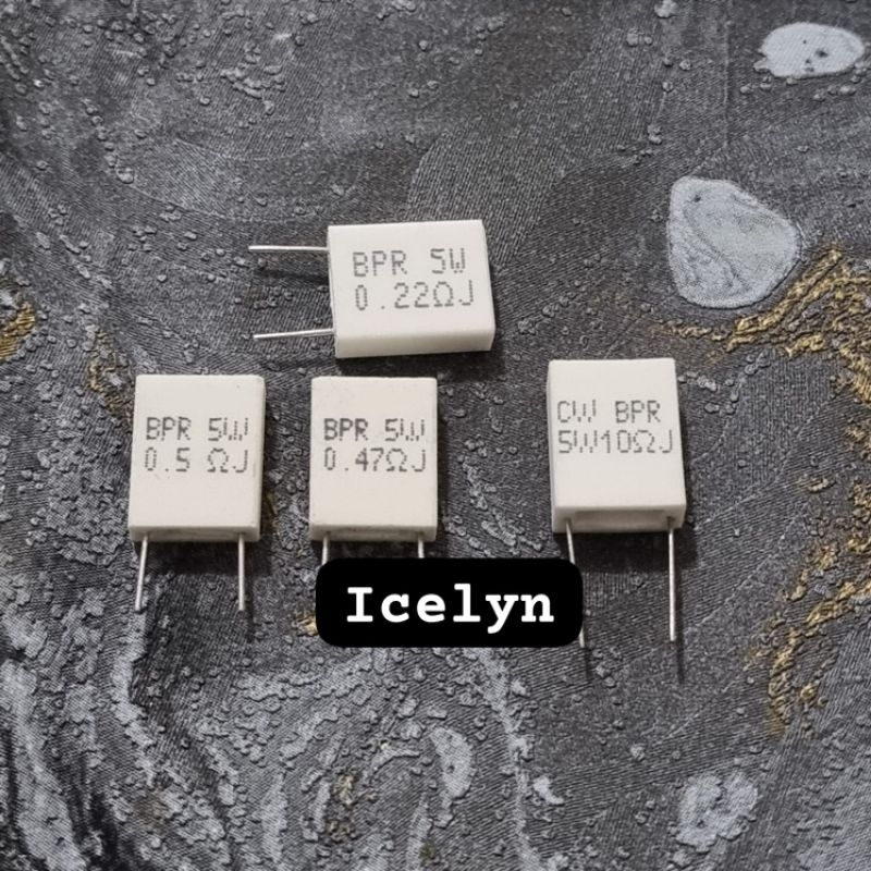 Jual Resistor 5w Nobel Gepeng Kotak 5Watt 5 Watt 0.22 0.33 0.47 0.5 10 ohm 1pcs | Shopee Indonesia