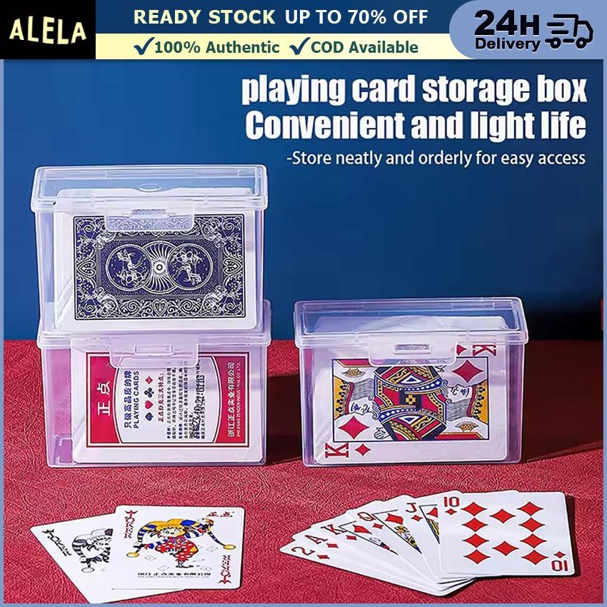 Jual Kotak Plastik Kartu Poker Wadah Penyimpanan Kartu Remi Nama Basket ...