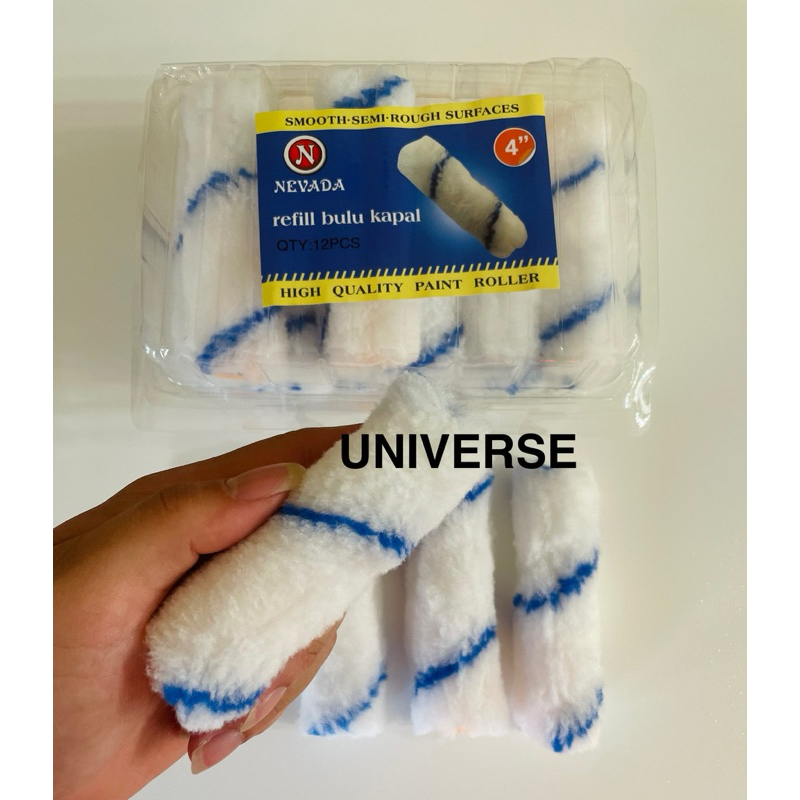 Jual Grosir (12 pcs) Bulu roll kapal refill 4" inch isi ulang paint ...
