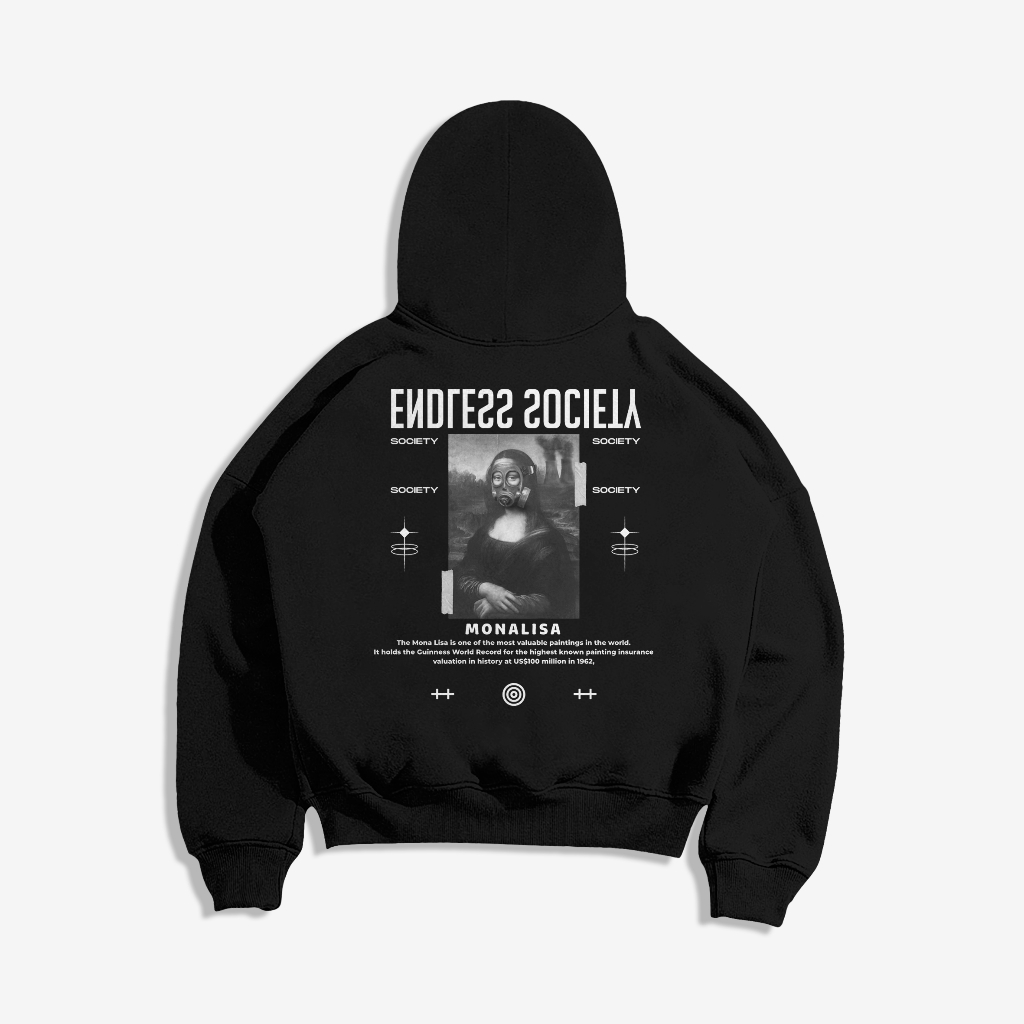 Jual BROHEM - Hoodie Boxy Oversize Endless Society Monalisa Trendy ...