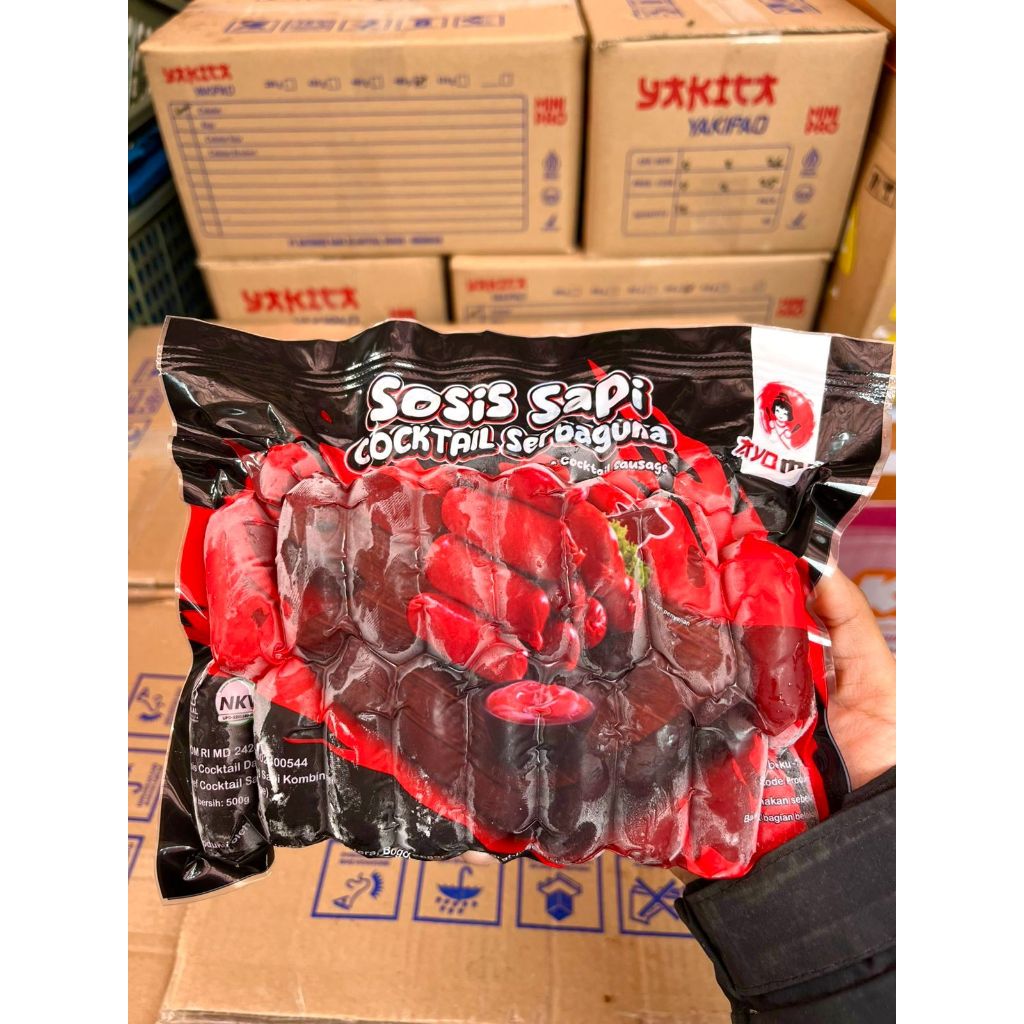 Jual SOSIS SAPI COCTAIL SEBAGUNA AYOMA 500 GRAM ISI 32PCS | Shopee ...