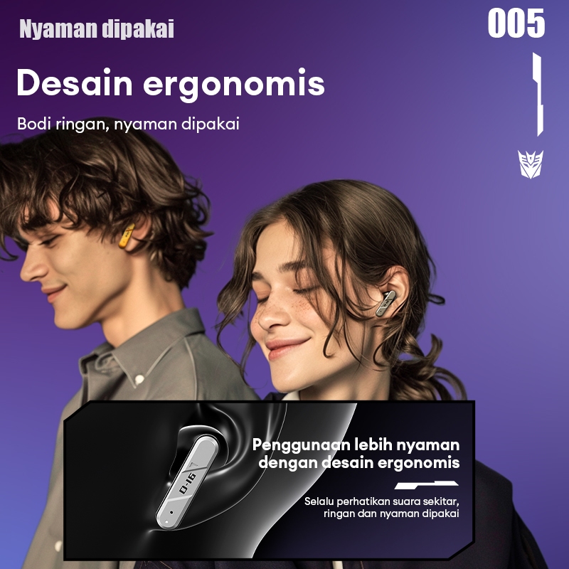 Jual Monster x Transformers TF-T32 Earphone Bluetooth 5.4 TWS Low Delay ...