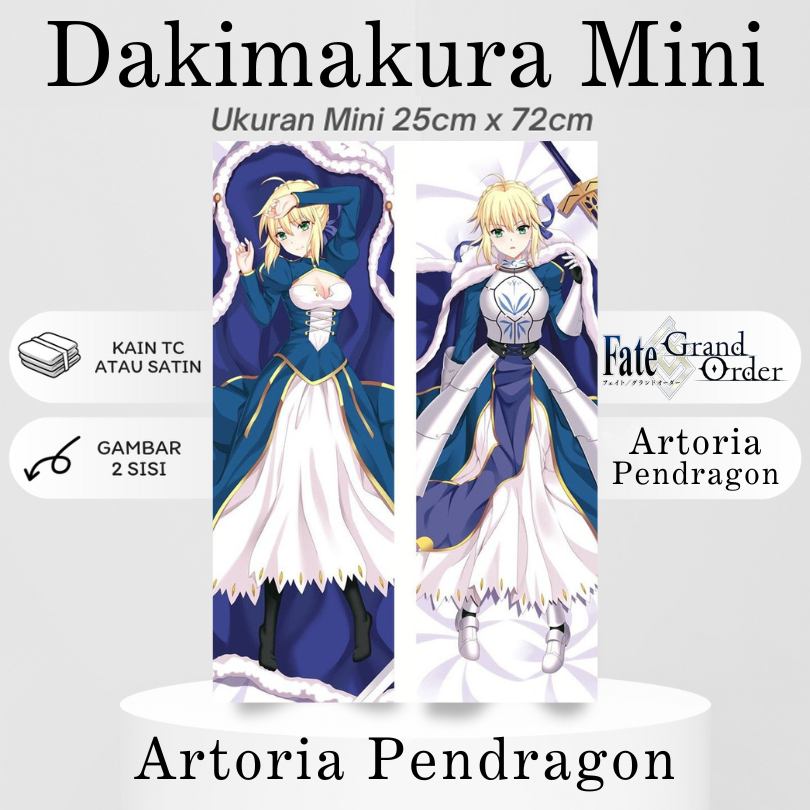 Jual DAKIMAKURA MINI ARTORIA PENDRAGON Fate Grand Order Bantal Anime ...