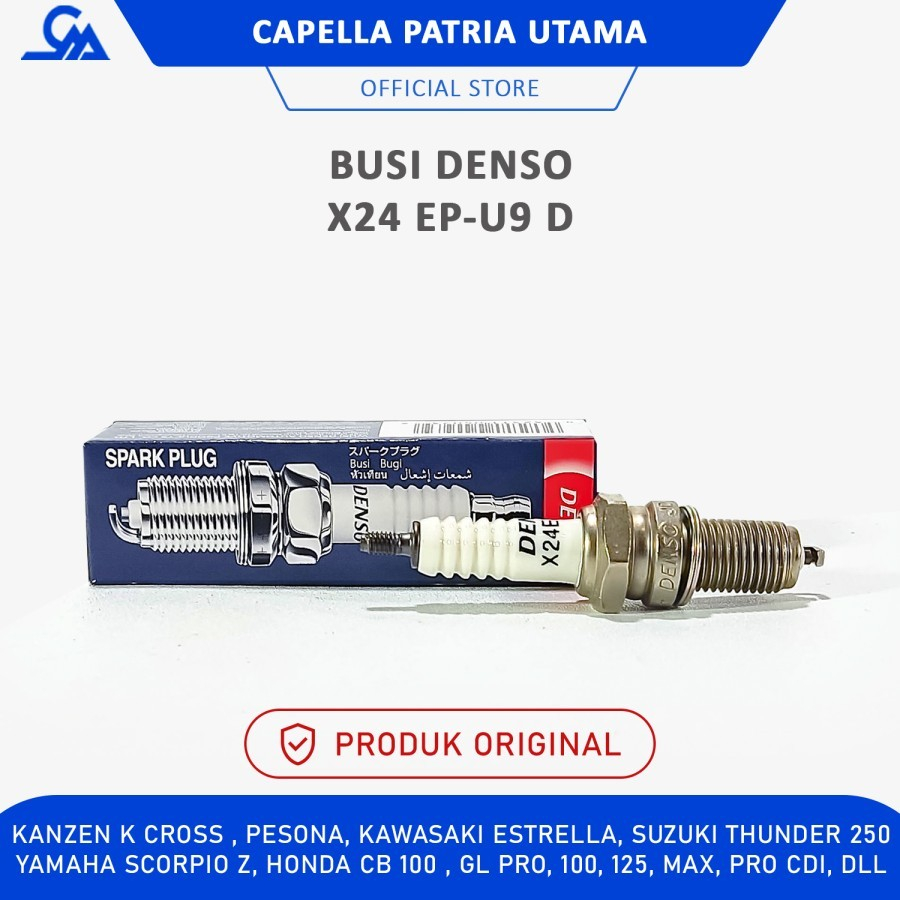 Jual Busi Denso X24EP-U9 CB 100 | GL PRO 100 125 MAX PRO CDI MAX ...
