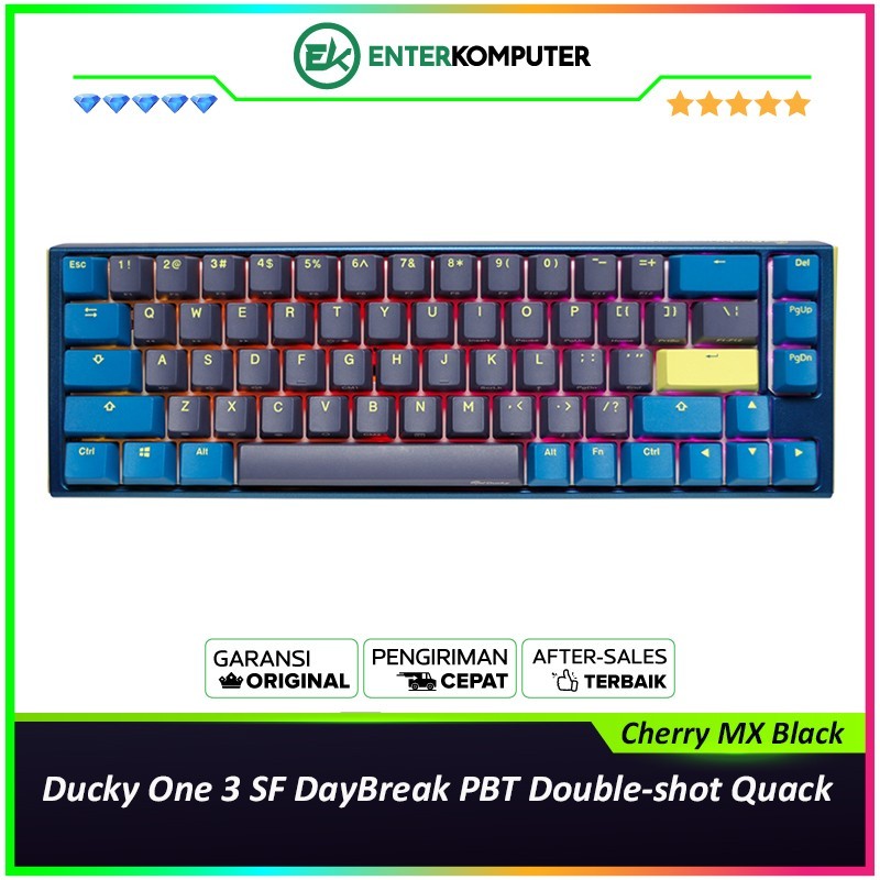 Jual Ducky One 3 SF DayBreak PBT Double-shot Quack Mechanical Gaming ...