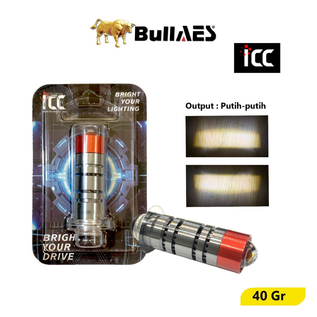 Jual Lampu H6 Led Laser Small steel Gun Headlamp Led 26 WATT ICC | Shopee Indonesia