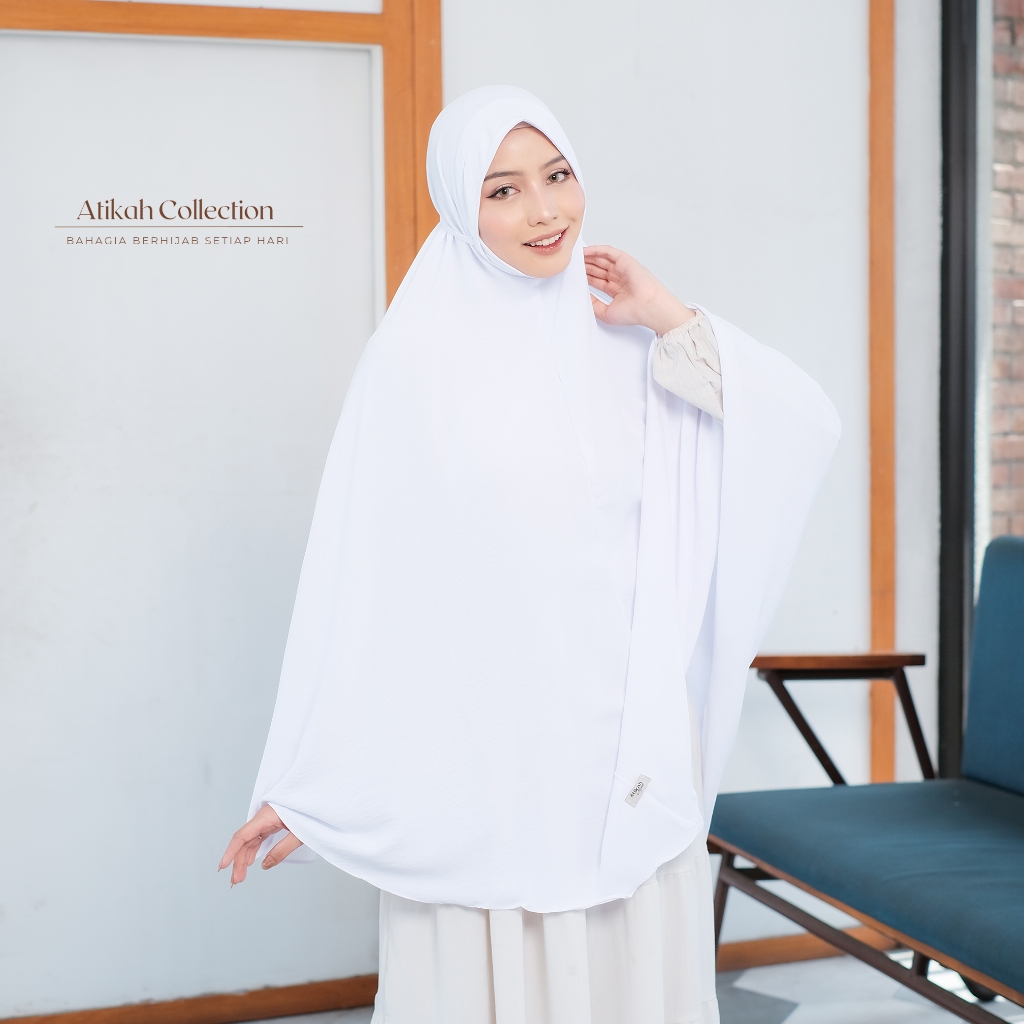 Jual Khimar Aulia - Hijab Malaysia Dagu Jumbo Syar'i Soft Ped XXXL Crinkle Airflow Premium Umroh ...