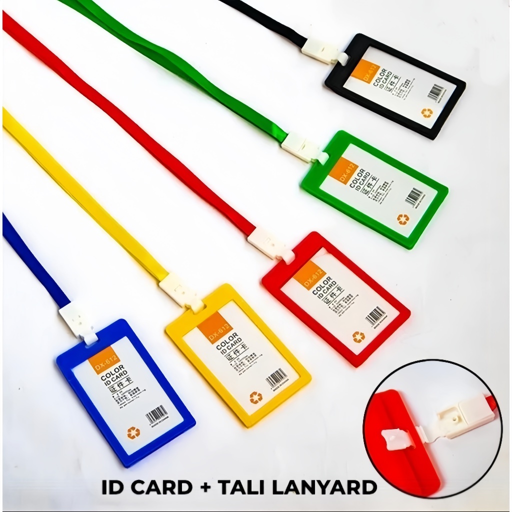 Jual ( 1 Set ID Card + Tali ) Name Tag ID Card + Tali Lanyard Name Tag ...