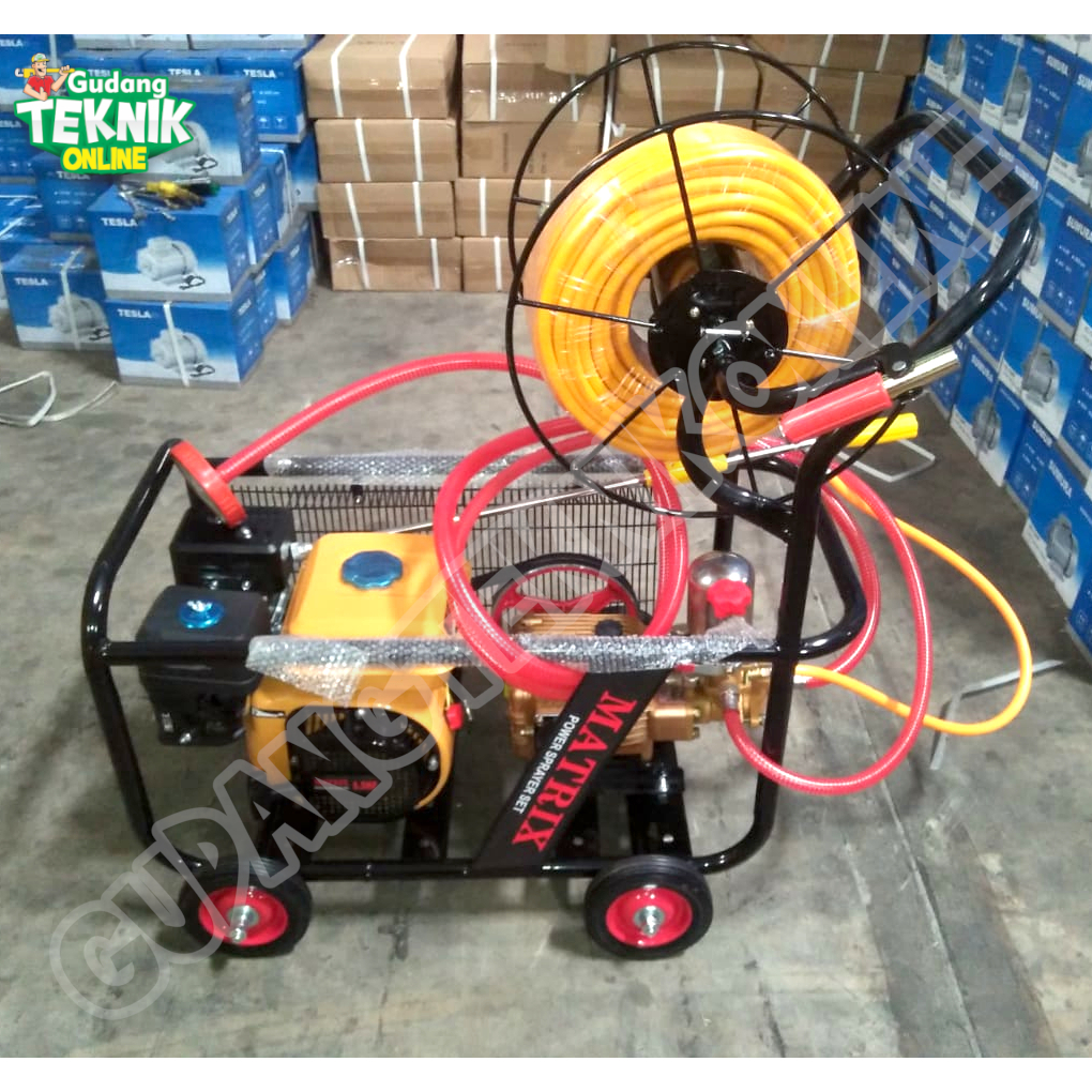Jual Mesin Power Sprayer Jet Cleaner MATRIX SET SELANG MPS-22E MPS-30E RODA 4TAK BENSIN / Mesin ...