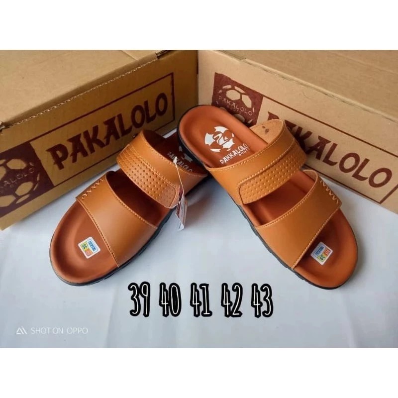 Jual SANDAL SLOP PAKALOLO/SANDAL PAKALOLO KULIT ASLI / SANDAL PRIA ...
