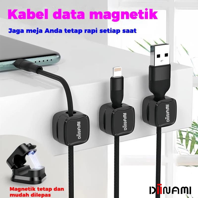 Jual DIINAMI Klip Kabel Magnetic Bracket Kabel Magneti Cable Holder ...