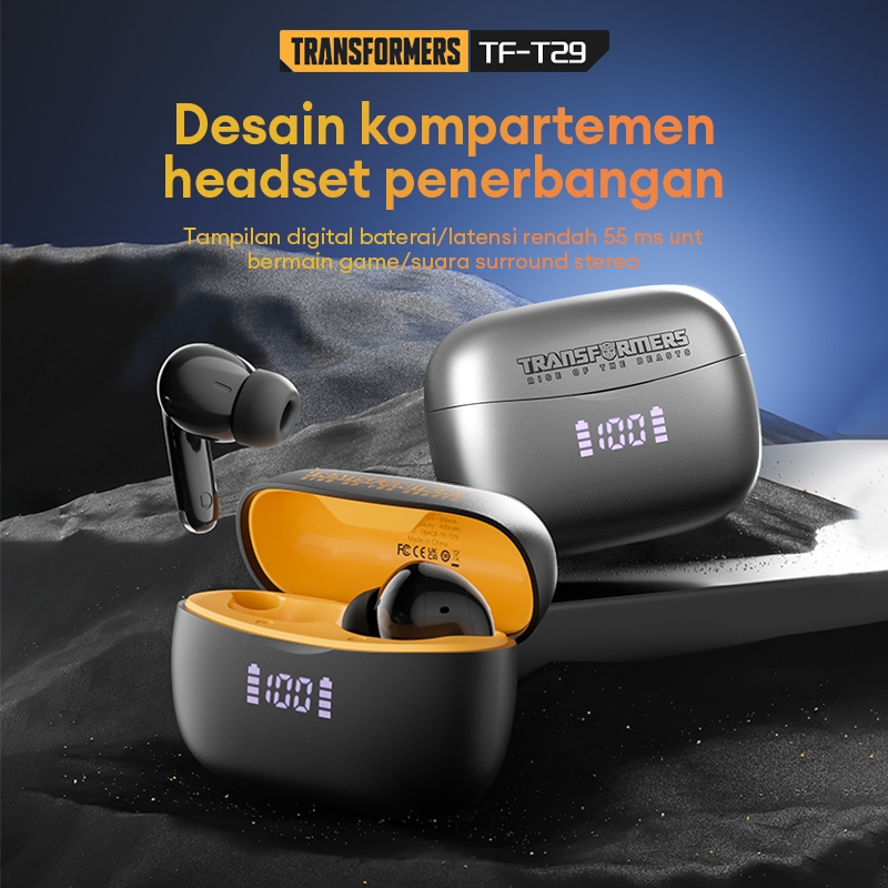 Jual Monster x Transformers TF-T29 TWS Wireless Bluetooth Earphones ...