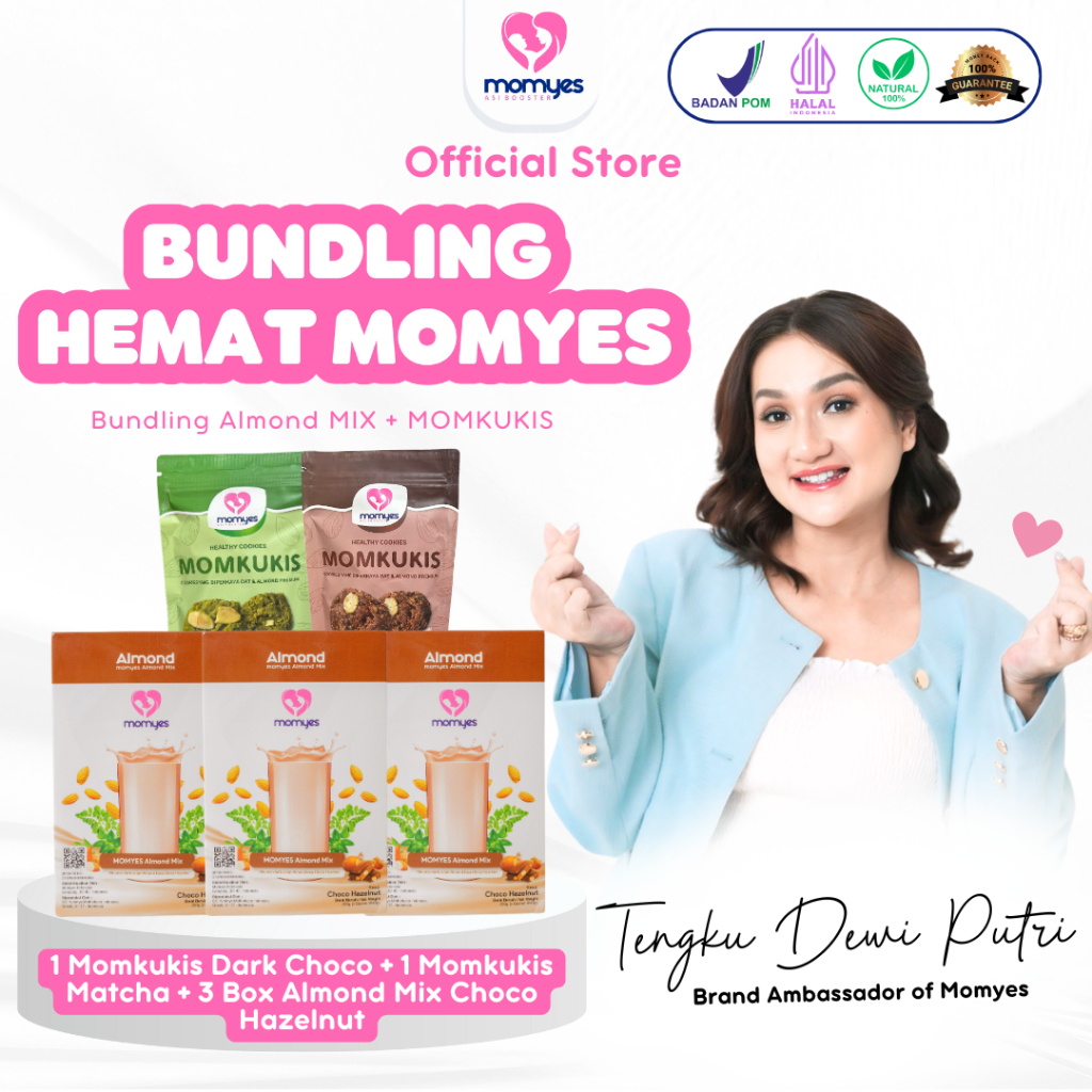 Jual MOMYES - PAKET BUNDLING ALMOND MIX + MOMKUKIS MINUMAN DAN CEMILAN ...