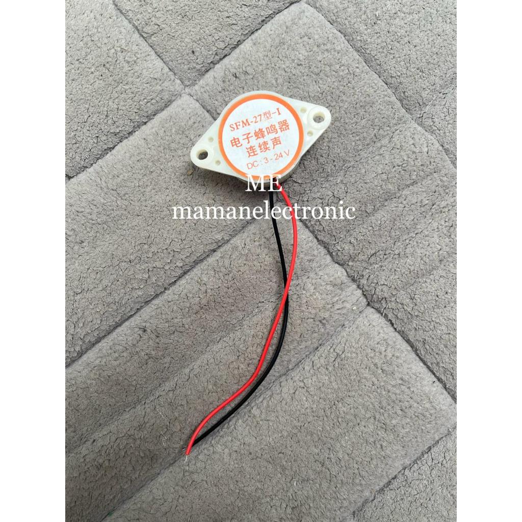 Jual Buzzer Buser Buzer Continuous Continues Speaker Bunyi DC 3V-24V Putih SFM-27 | Shopee Indonesia