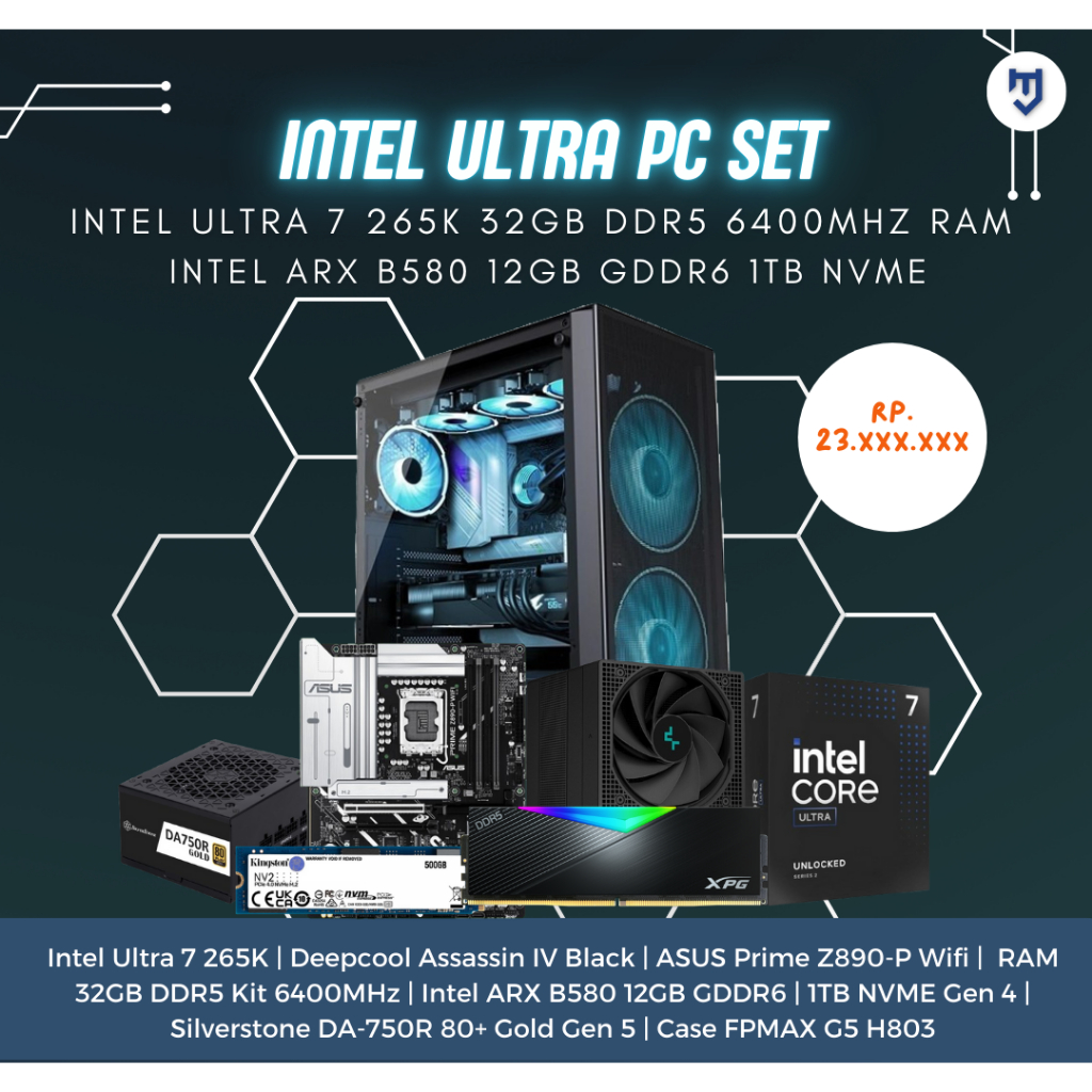 Jual PC INTEL ULTRA GAMING PRODUCTIVITY Intel Ultra 7 265K with Intel ...