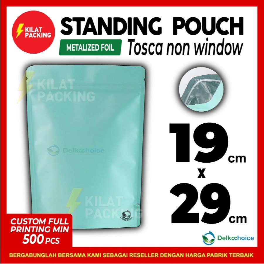 Jual Standing Pouch Tosca Non Window Kemasan Snack Premium Delkochoice ...