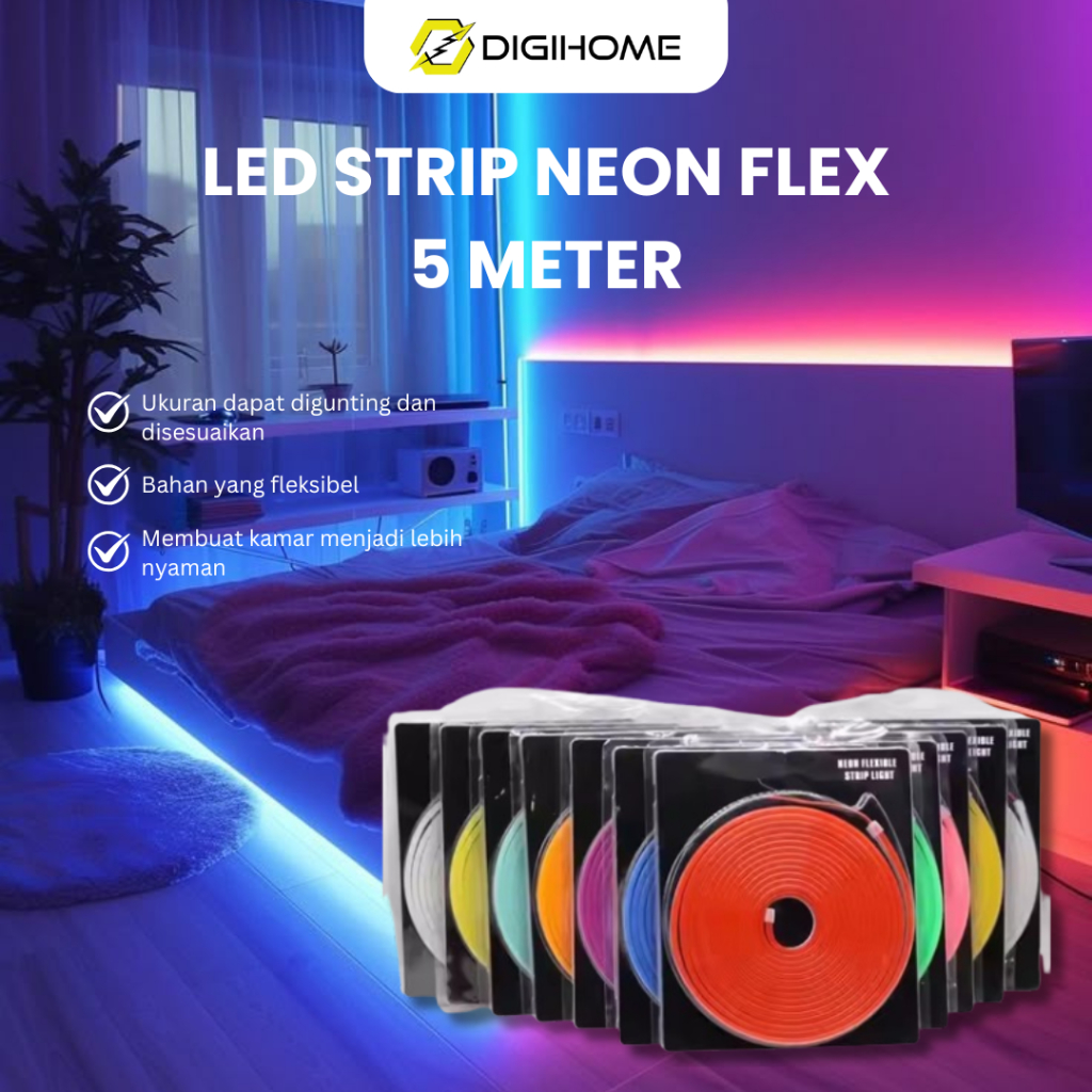 Jual DIGIHOME DGHF-11 Led Strip Neon Flex 12V LAMPU LED STIP NEON ...