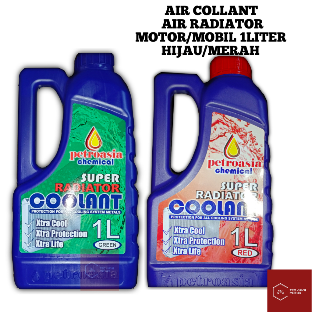 Jual Air Radiator Coolant Motor Mobil 1 Liter Merah Hijau | Shopee ...