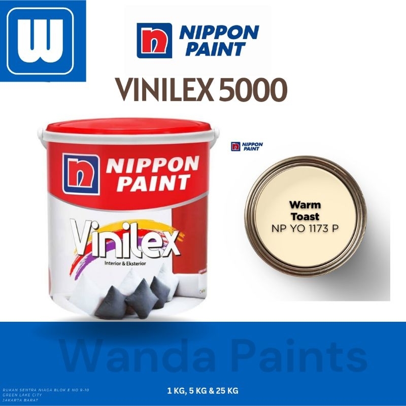 Jual NIPPON VINILEX 5000 NP YO 1173P WARM TOAST - 25 KG | Shopee Indonesia
