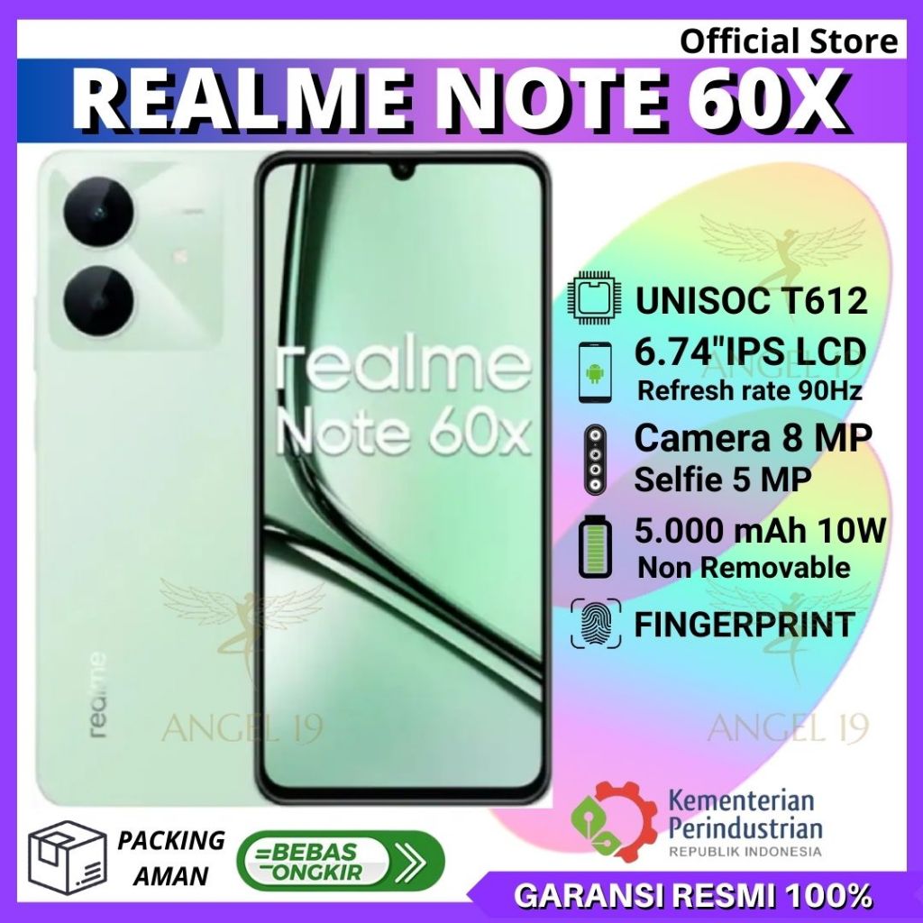 Jual REALME NOTE 60X 4/128 GB - REALME NOTE 60X 4/64 GB | Tahan Debu ...