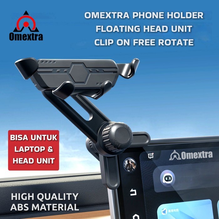Jual Flexible Clip Omextra Phone Holder Floating Head Unit Mobil Free ...