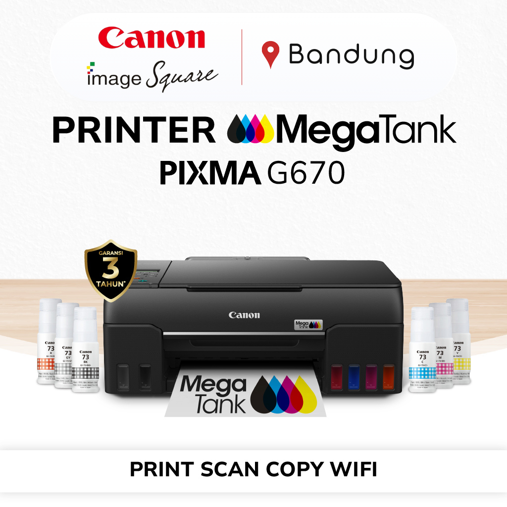 Jual Printer Photo CANON G670 Wifi Print Scan Copy - Original & Garansi Resmi - Photo Printer ...