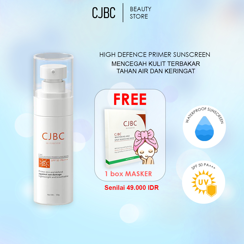 Jual CJBC Sunscreen Mencegah Kulit terbakar SPF 50 PA+++ Pencerah ...