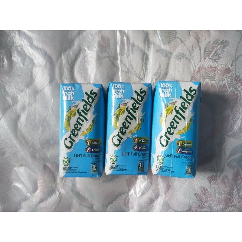 Jual Greenfield UHT Full Cream 200 ml satuan | Shopee Indonesia