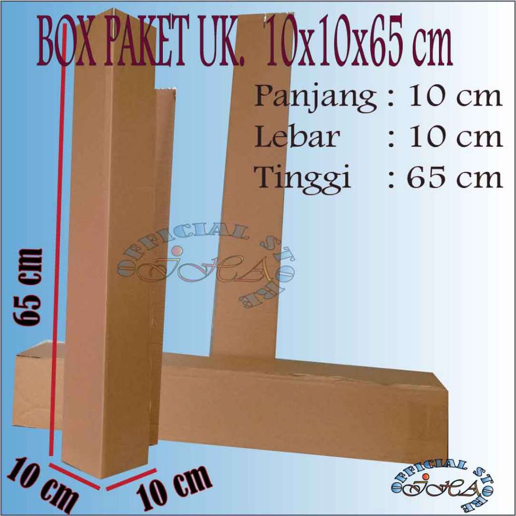 Jual Kardus ukuran 10x10x65 cm box packing murah dus packaging karton ...