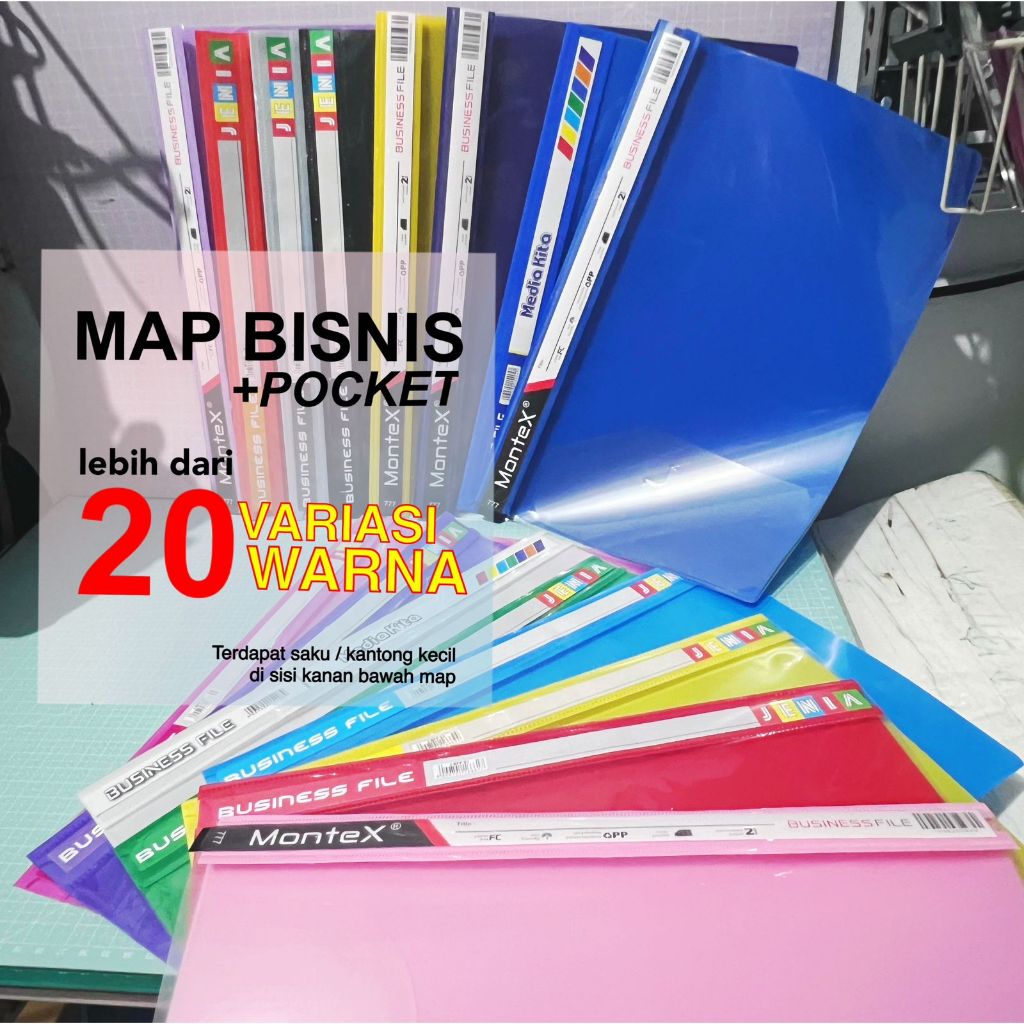Jual Kantong Map Bisnis Pocket Business File Plastik Map Snel
