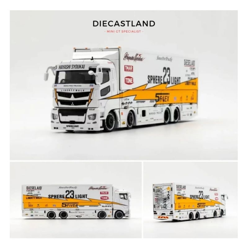 Jual GCD 1:64 Liberty Walk LB-Trucks Mitsubishi Fuso Super Great ...